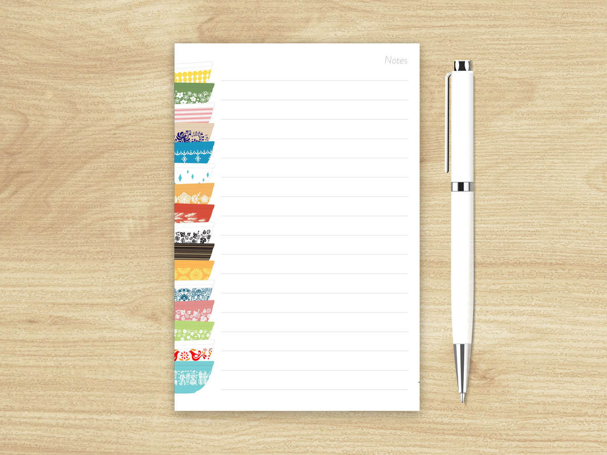 Pyrex-Inspired Stack Notepad – Retro Writing Pad | Sew Southern Designs