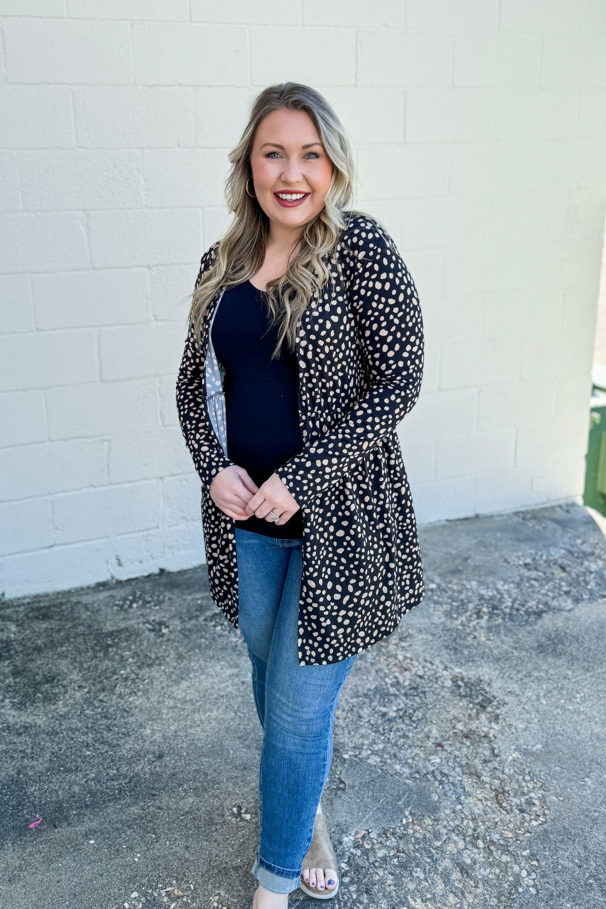 Expecting Change Spotted Cardigan | Sew Southern Designs