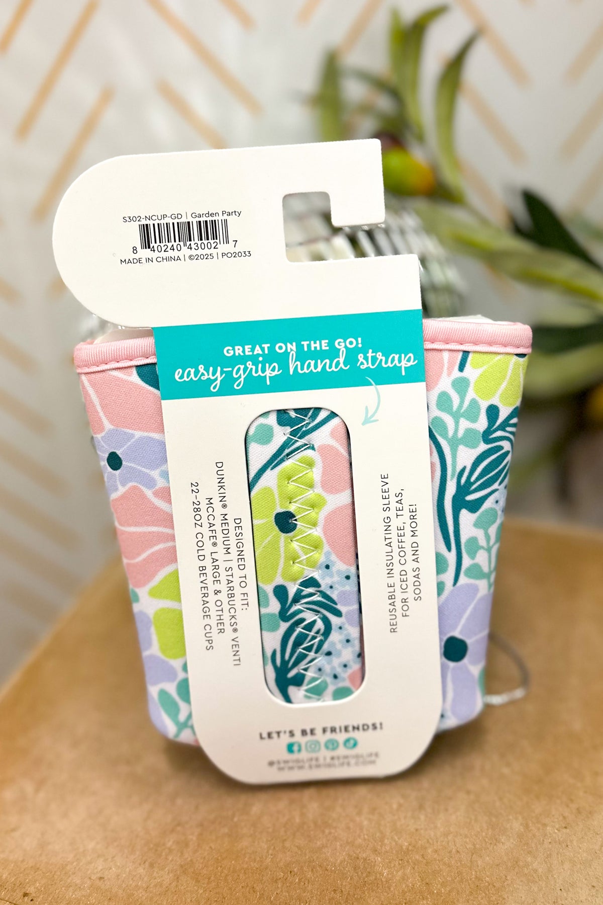 Swig Iced Cup Coolie, Garden Party | Sew Southern Designs