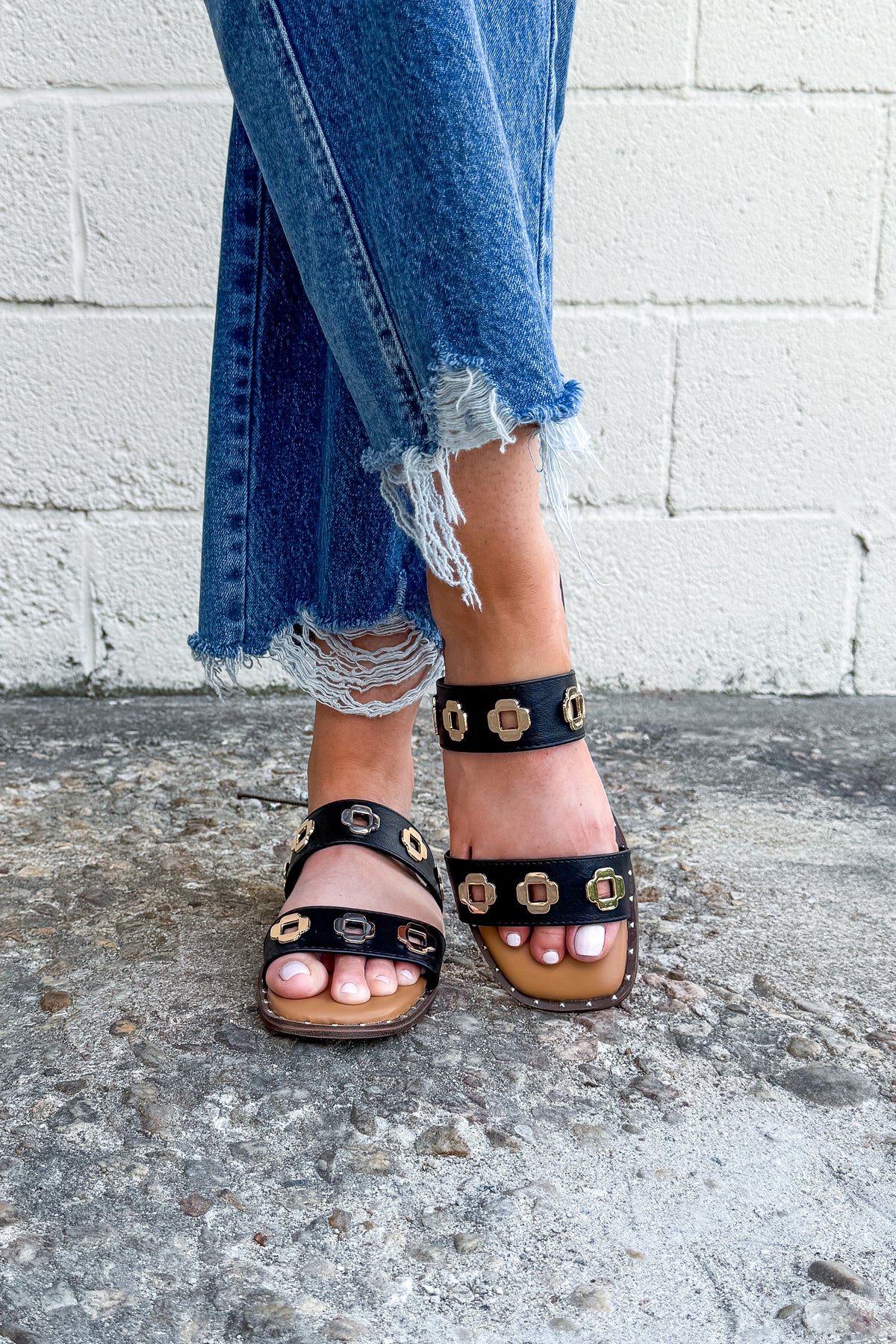Corkys Low Tide Sandals, Black | Sew Southern Designs
