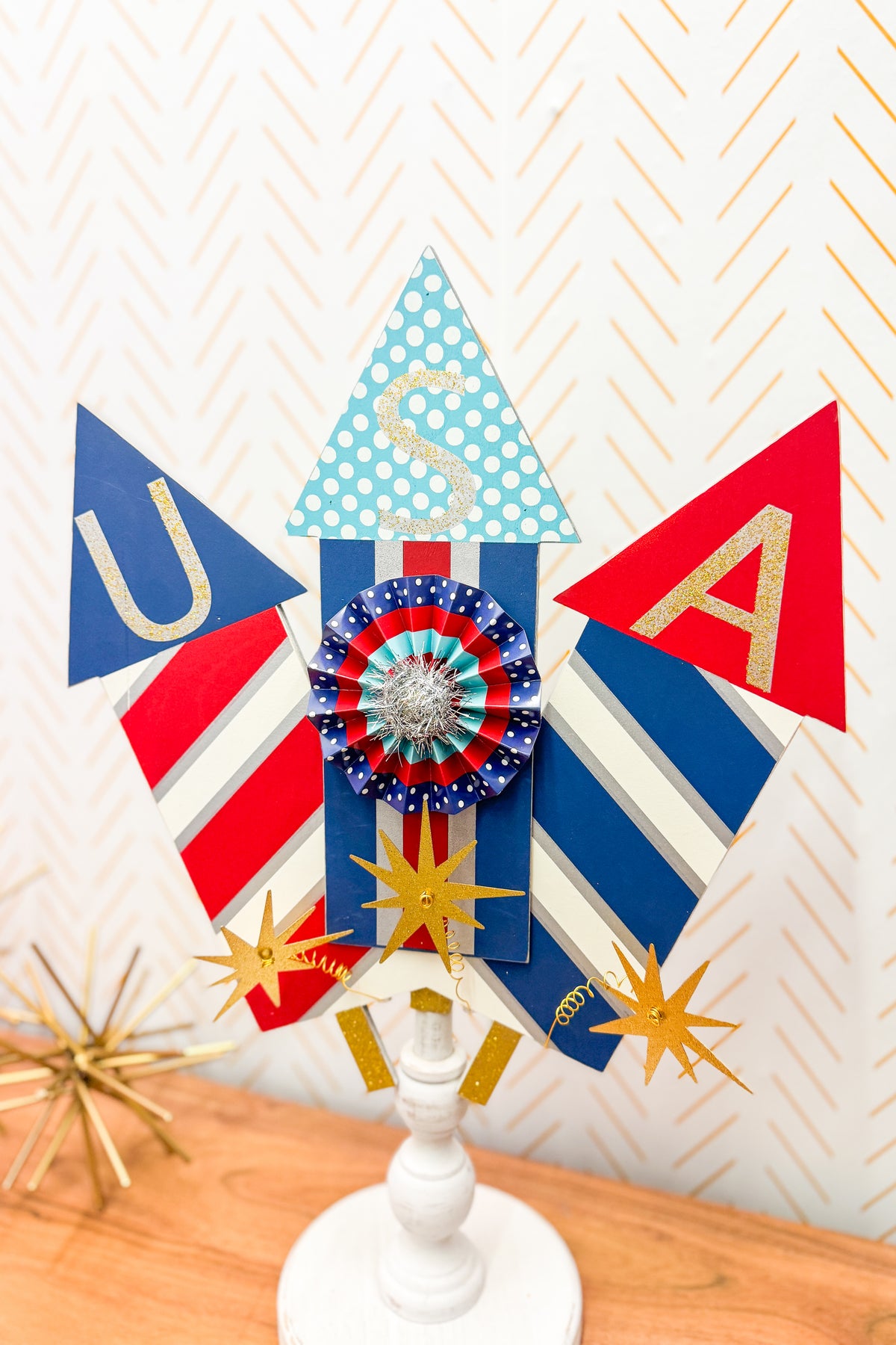 USA Fireworks Topper | Sew Southern Designs