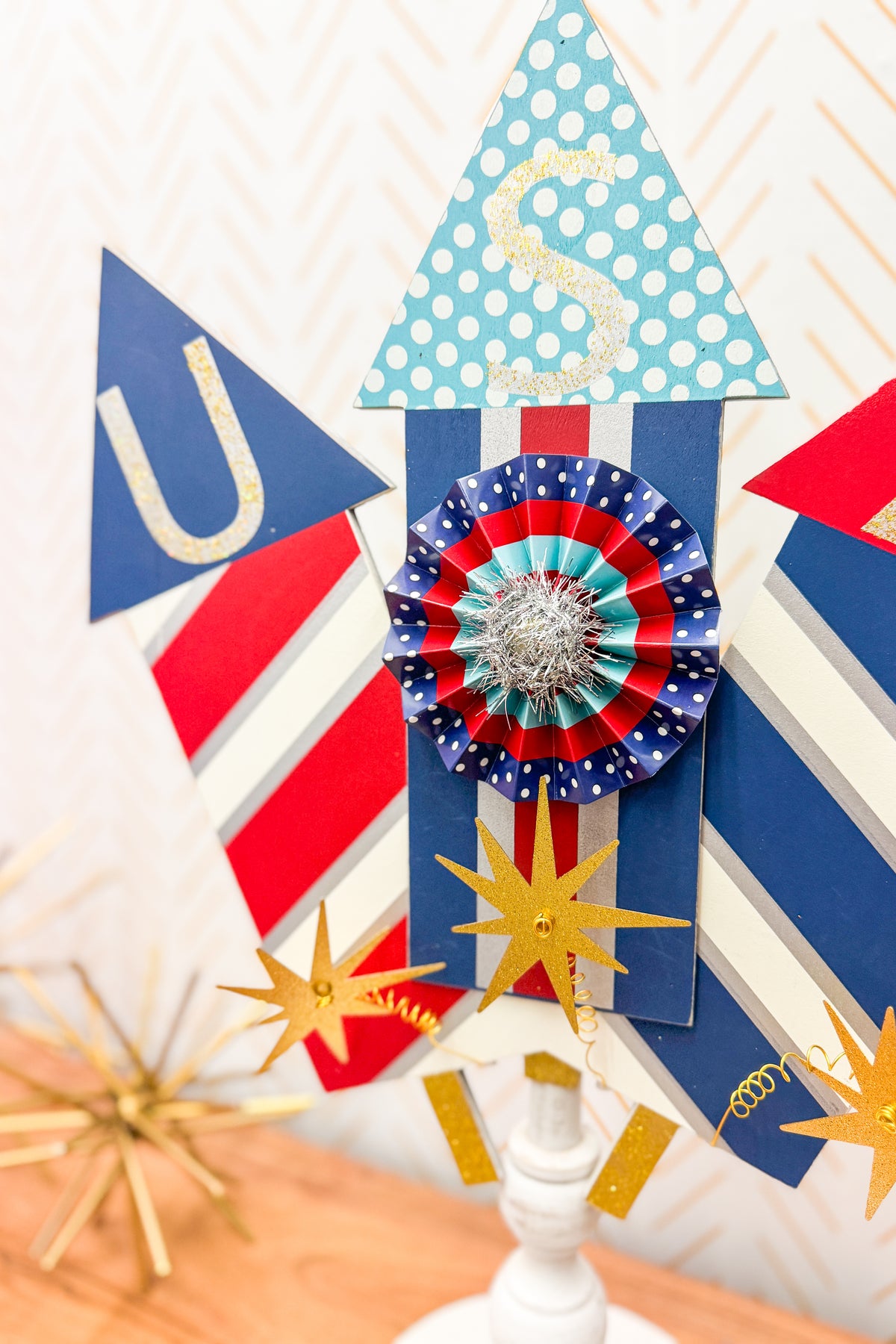 USA Fireworks Topper | Sew Southern Designs